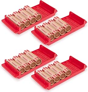 Amazon.com : Rolled Coin Storage Organizer, Coin Wrappers Storage Coin ...