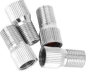 Amazon.com: Unifizz 4pcs Car Chrome Tyre Wheel Valve Cap Extension ...