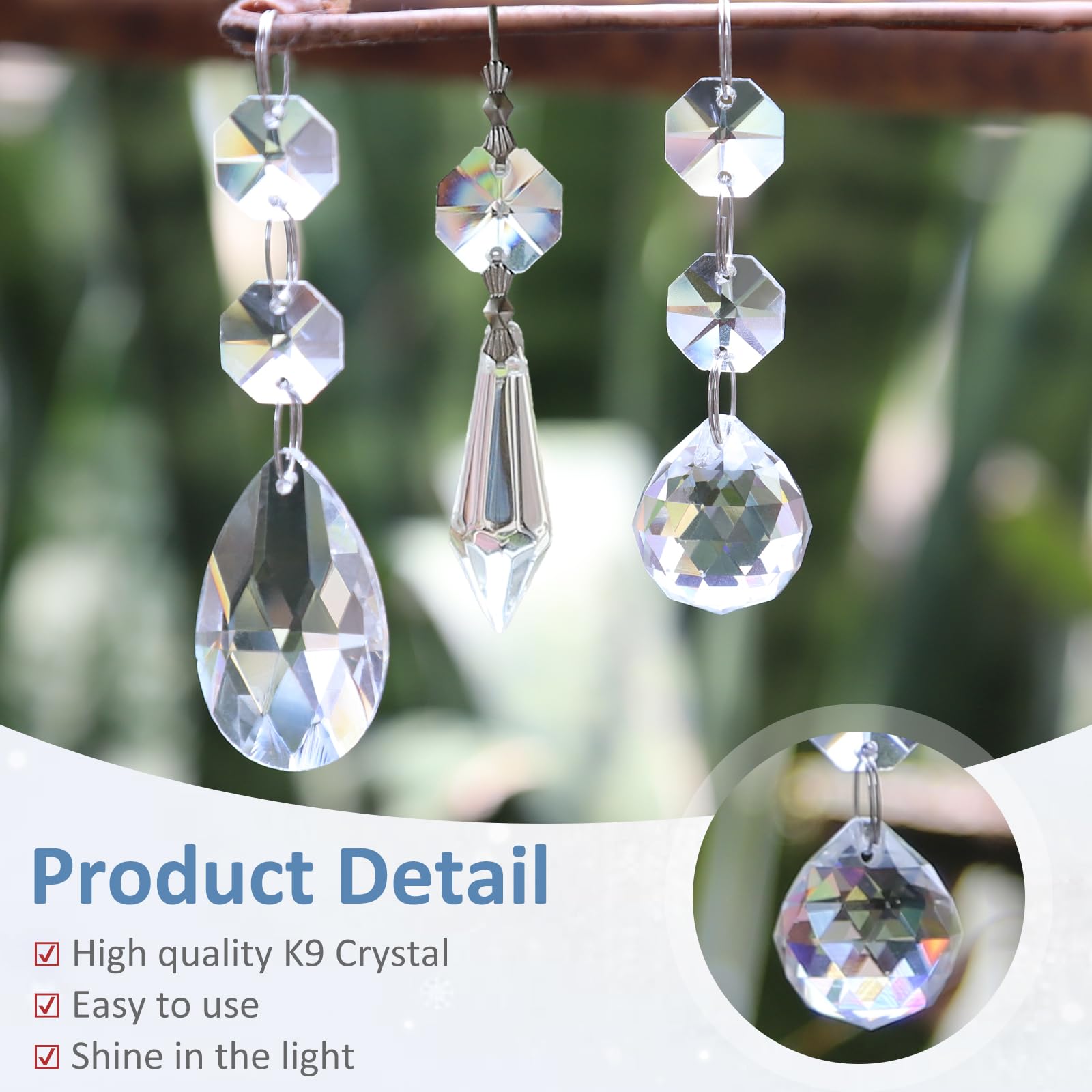 Replacement Chandelier Crystals Chandelier Crystal, 3 Octagons And 1