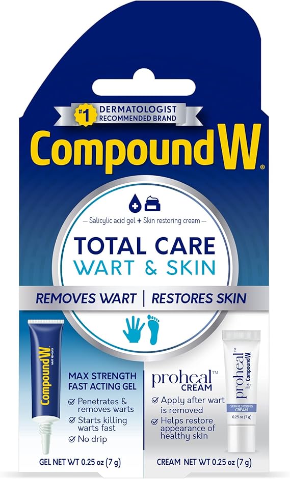 Amazon.com: Compound W Total Care Wart Remover with Proheal Cream for ...