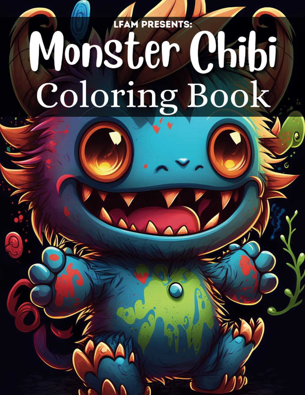 Monster Chibi Coloring Book: Coloring Book, Cute Chibi Monster Designs ...