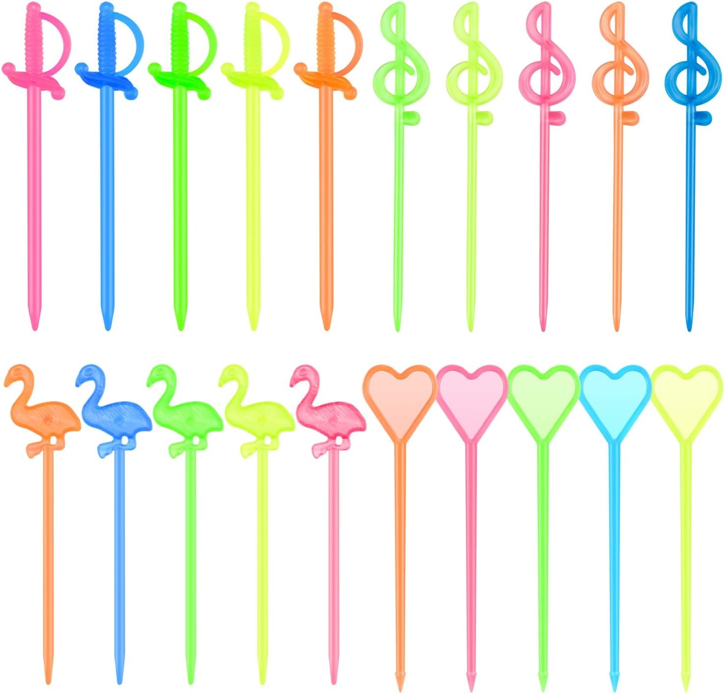 Plastic Sword Cocktail Picks, Assorted 36ct : Amazon.co.uk: Home & Kitchen
