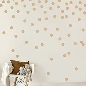 Amazon.com: Light Brown Wall Decal Dots (200 Decals) | Easy Peel ...