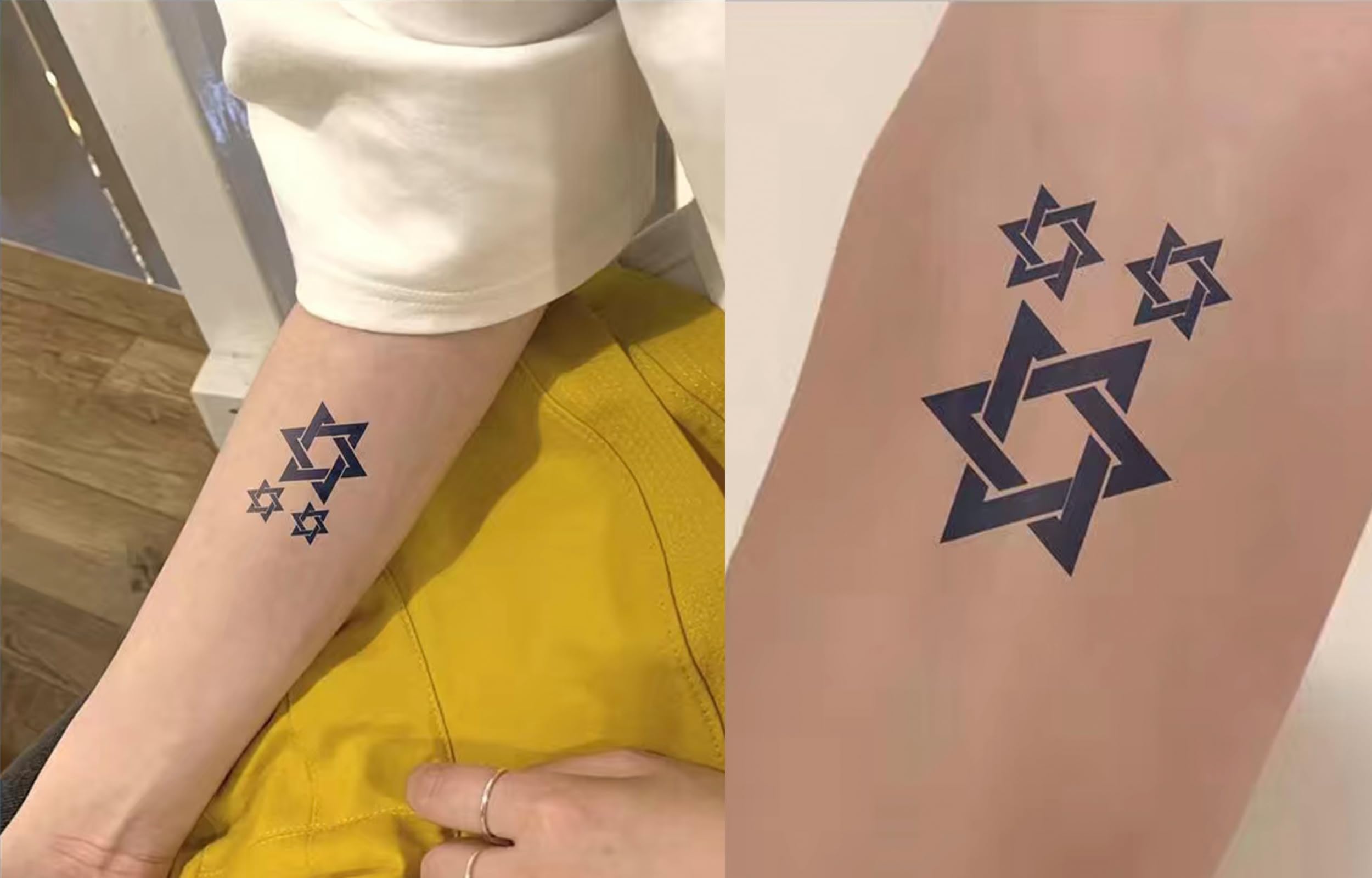 Jewish Wrist Tattoos A Young Israeli Sticks A Temporary Tattoo Of