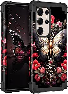 Amazon.com: Casetego for Galaxy S25 Ultra 5G Case,Glow in The Dark Three Layer Heavy Duty Sturdy ...