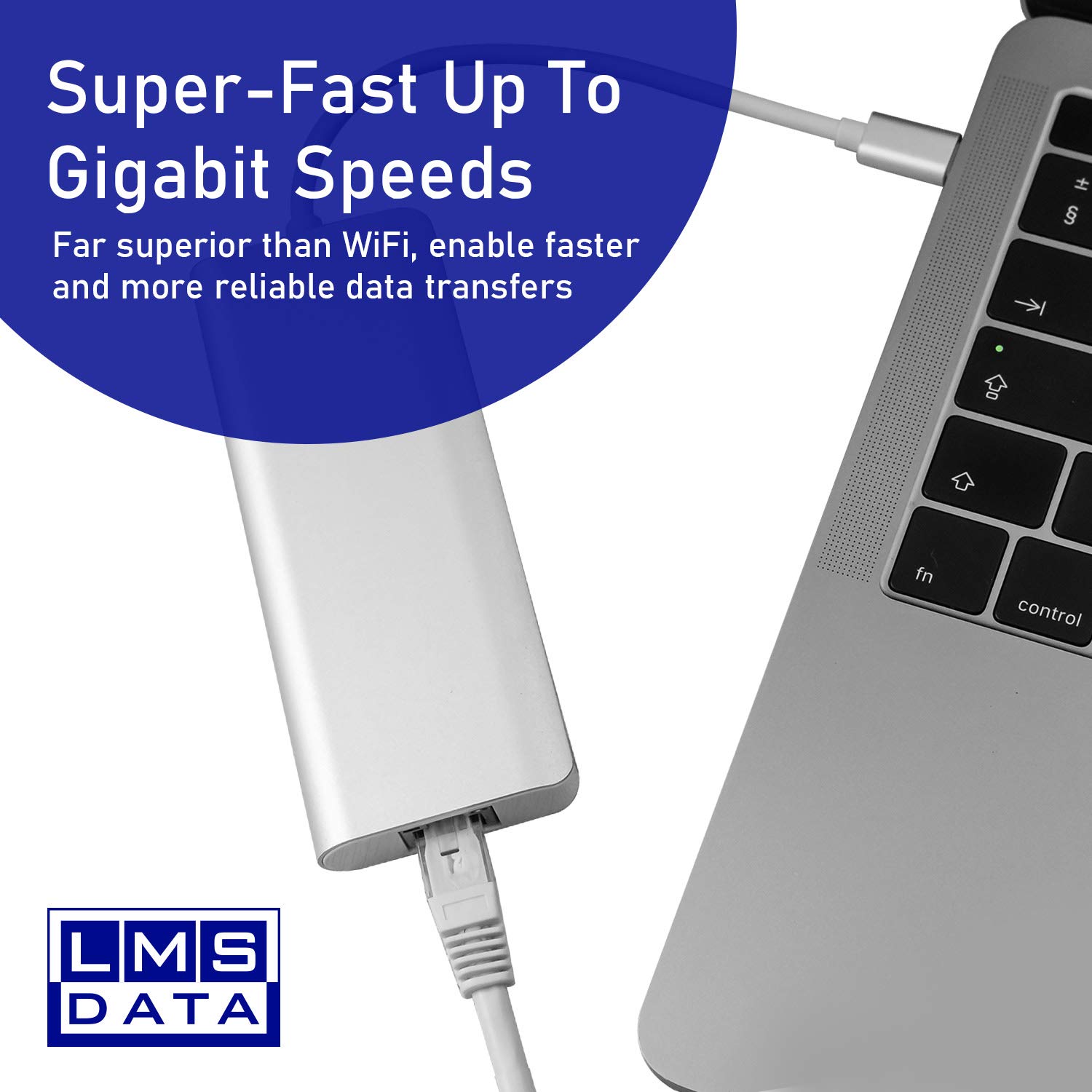 LMS Data Ethernet Cat 6 RJ45 UTP Patch LAN Cable Cord/Compatible with ...