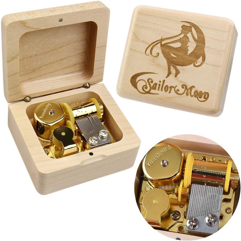Amazon.com: Sinzyo Music Box Vintage Wood Carved Mechanism Musical Boxs ...