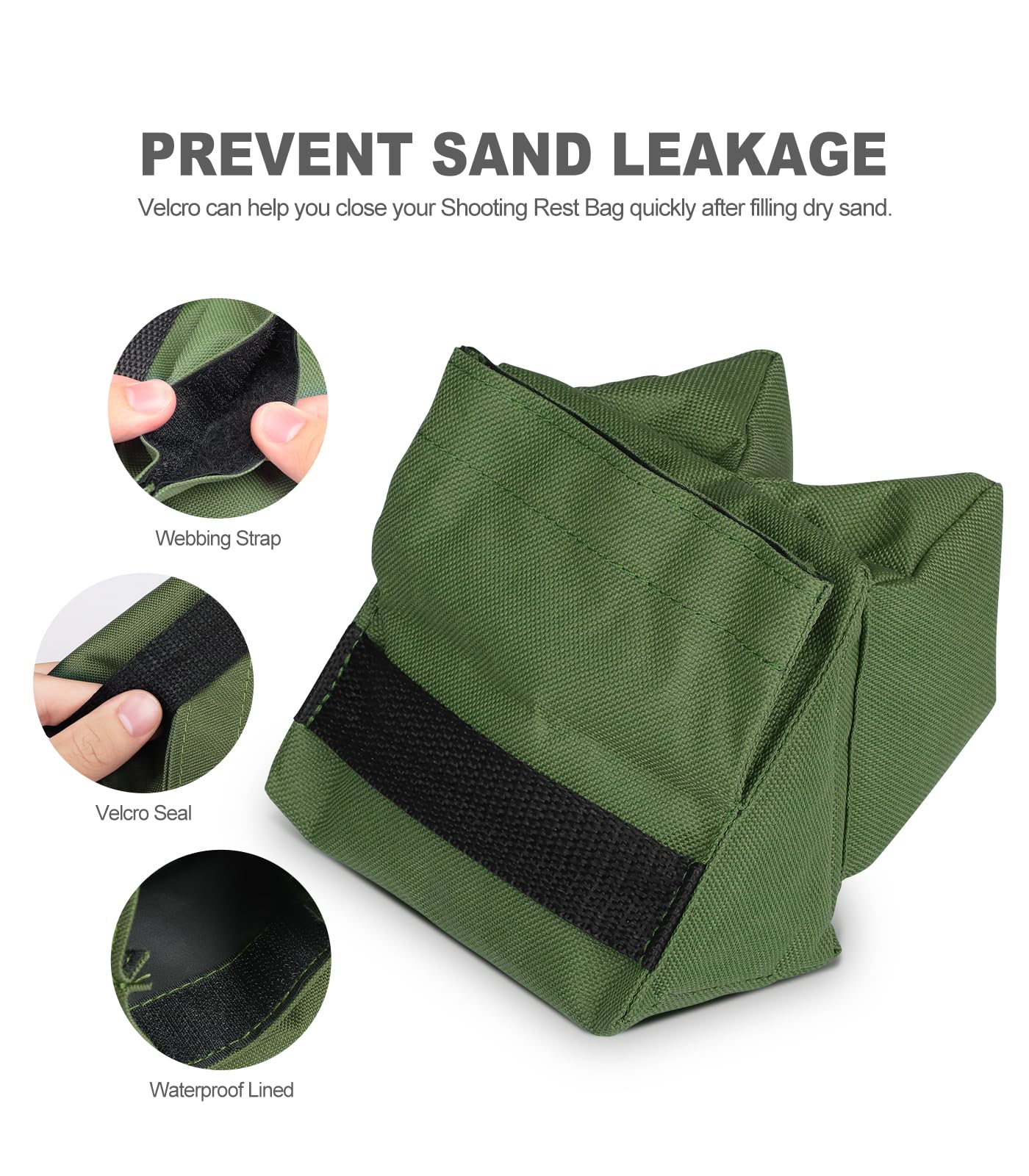 Snapklik.com : Twod Shooting Rest Bags,Filled Target Shooting Rests For ...