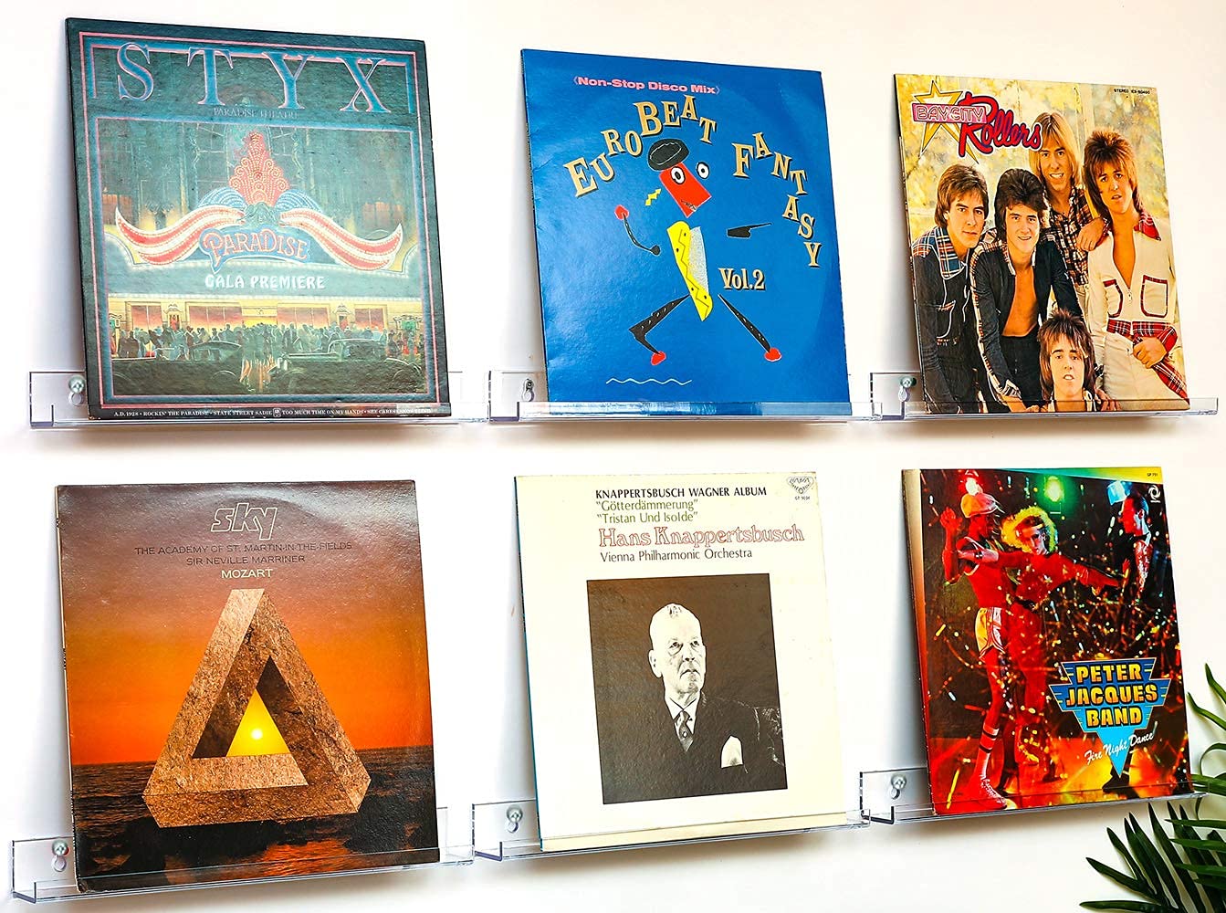 Buy Sooyee Vinyl Record Storage,Record Player Stand,6 Pack Vinyl Record ...