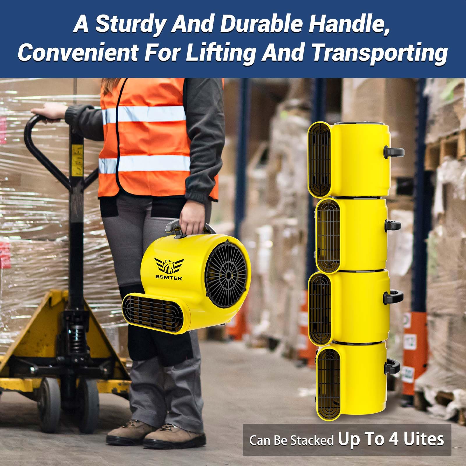 Snapklik.com : 1100 CFM Air Mover Blower Fan, Floor Blower Dryer ...