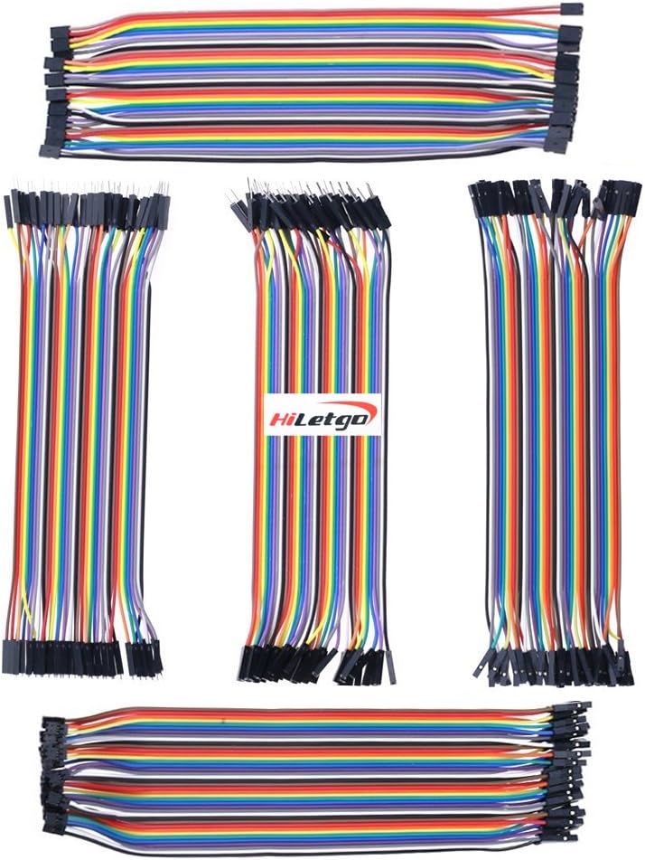 Elegoo 120pcs Multicolored Dupont Wire 40pin Male to Female, 40pin Male ...