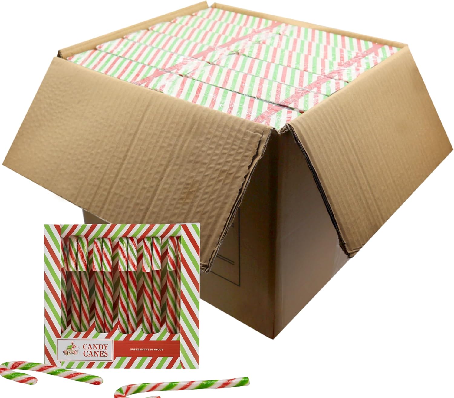 Candy Canes Bulk Buy – 12 x 144g Boxes – Individually Wrapped ...