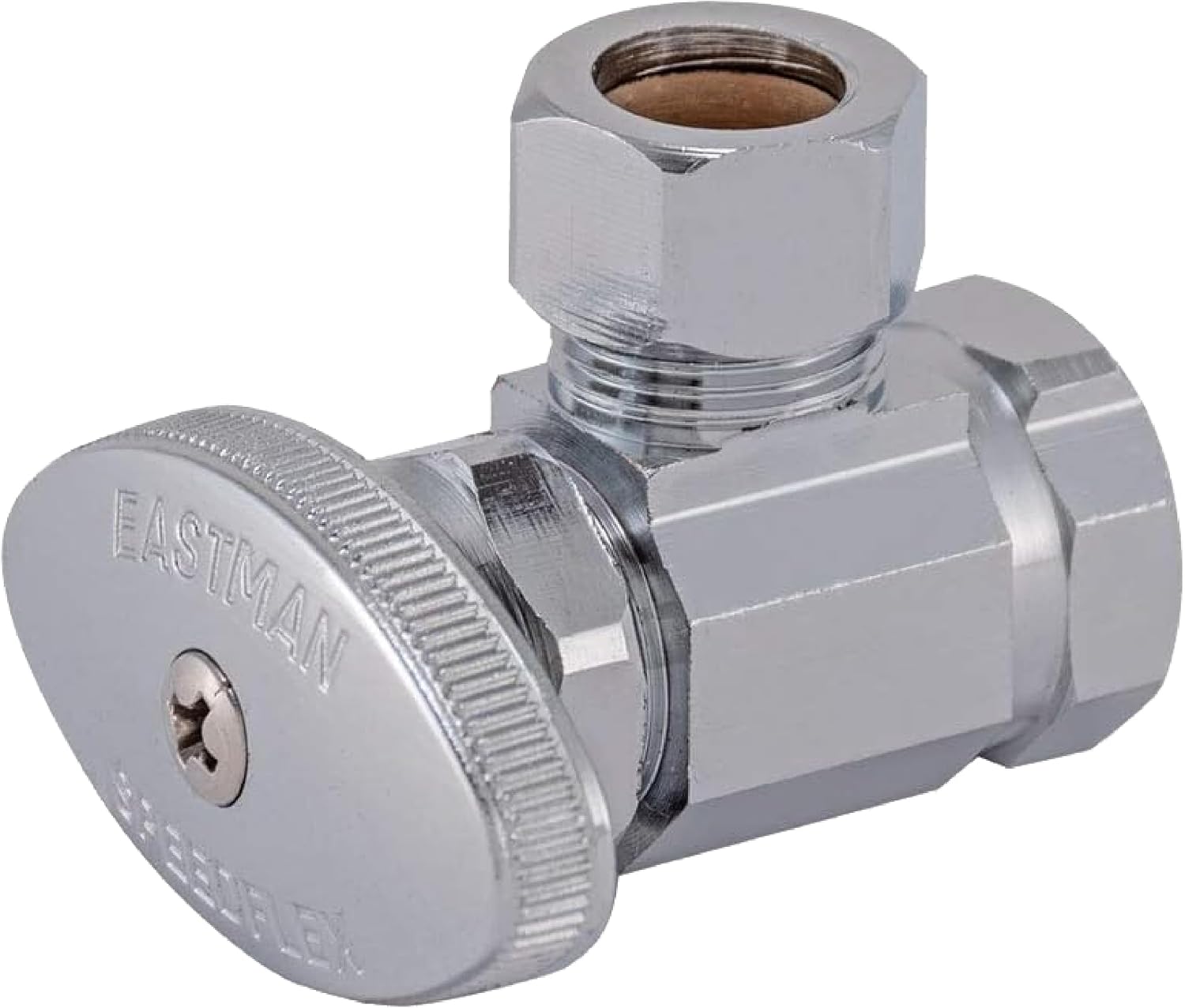 Eastman 04338LF Multi-Turn Angle Stop Valve,1/2 inch FIP x 1/2 inch OD ...