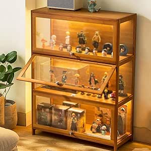 Amazon.com: Display Case Curio Cabinets, Display Shelf for Figures and ...