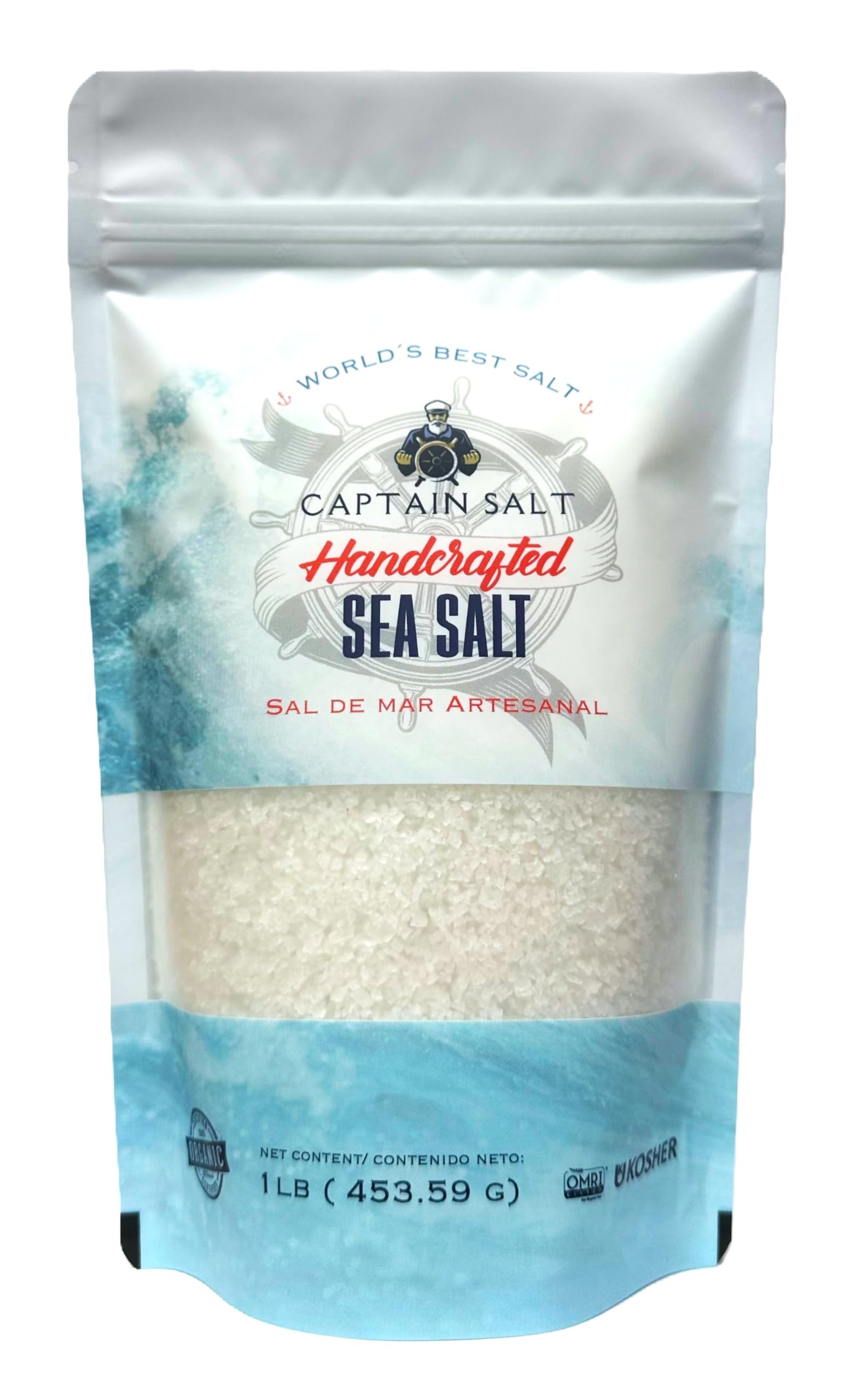 Amazon.com : Organic Sea Salt, 1 Pound Coarse Premium Colima Sea Salt ...