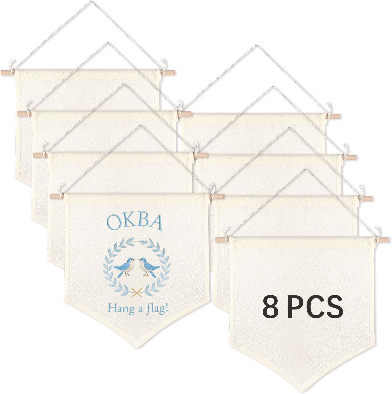 Amazon.com: 16PCS Blank Canvas Banners - Wall Decorative DIY Wall ...