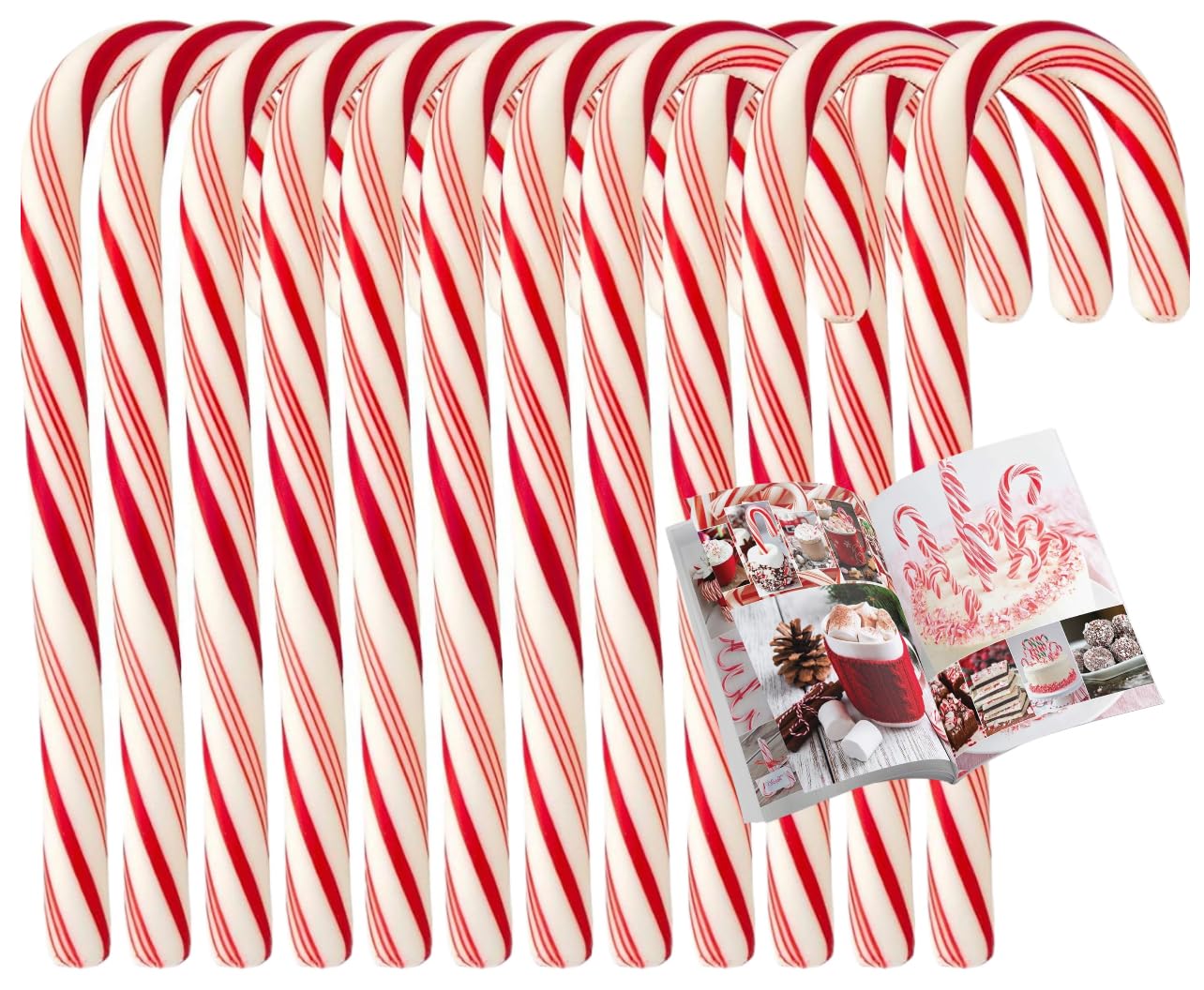 Amazon.com : KANDYRIFIK CANDY CANES Peppermint Flavored | Red & White ...