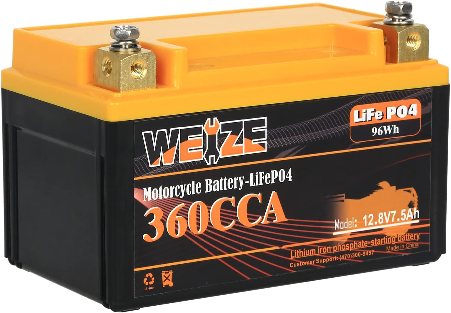 Amazon.com: YTX20HL-BS Battery, High Performance - Maintenance Free ...
