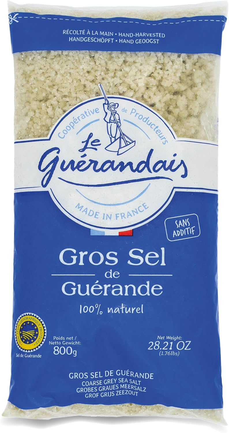 Le Guerandais Coarse Sea Salt Gros Sel De Guerande, 1.76 Pound : Amazon ...