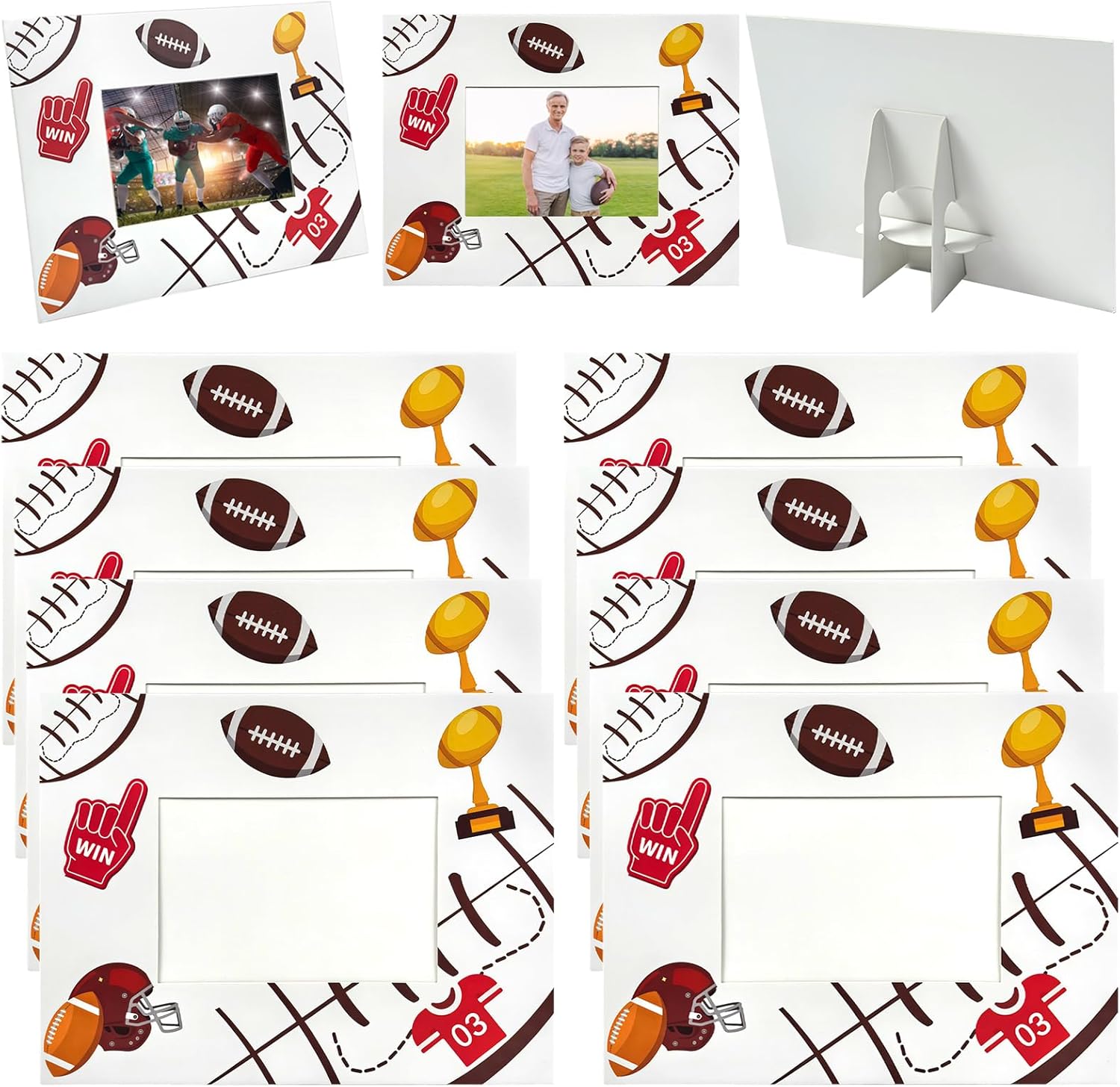 Amazon.com - DANHMAO 8 Pcs Football Picture Frame Football Team Gifts ...