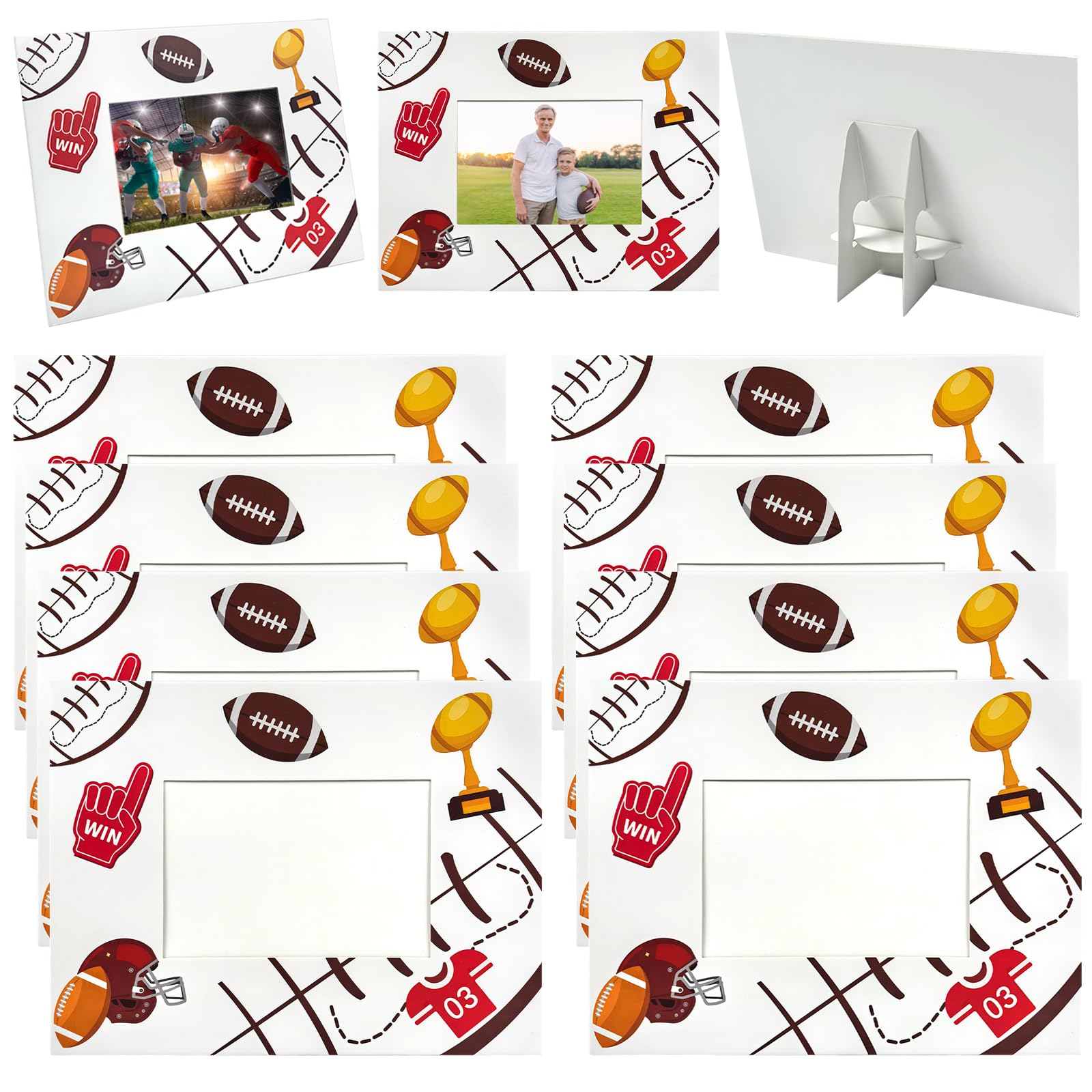 Amazon.com - DANHMAO 8 Pcs Football Picture Frame Football Team Gifts ...