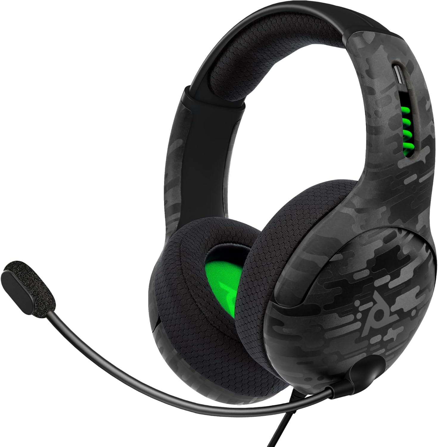 PDP Gaming LVL50 Wired Stereo Headset: Black Camo - Xbox One, 048-124 ...