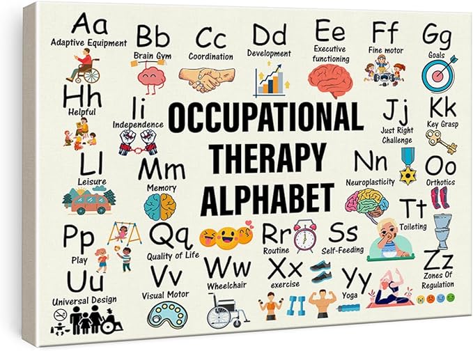 Amazon.com: Occupational Therapy Gifts Canvas Wall Art Decor ...