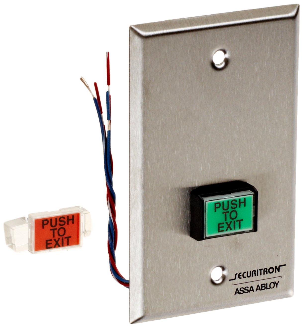 Amazon.com: Securitron PB3EA Push Button,Rectangle, Alternate, 4.5" x 2 ...