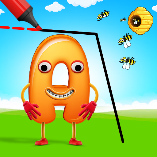 Protect ABC Alphabet! Draw Line to Rescue A-Z Letters Challenge ...