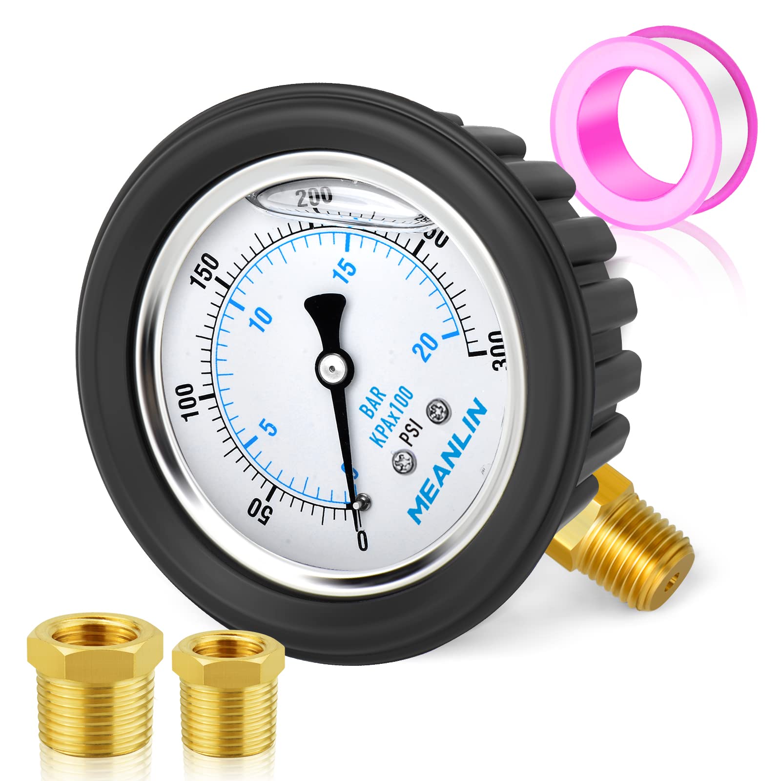 Car Tyre Pressure Gauge 0~30psi 0~2bar Mini Pressure Gauge Dial Air ...
