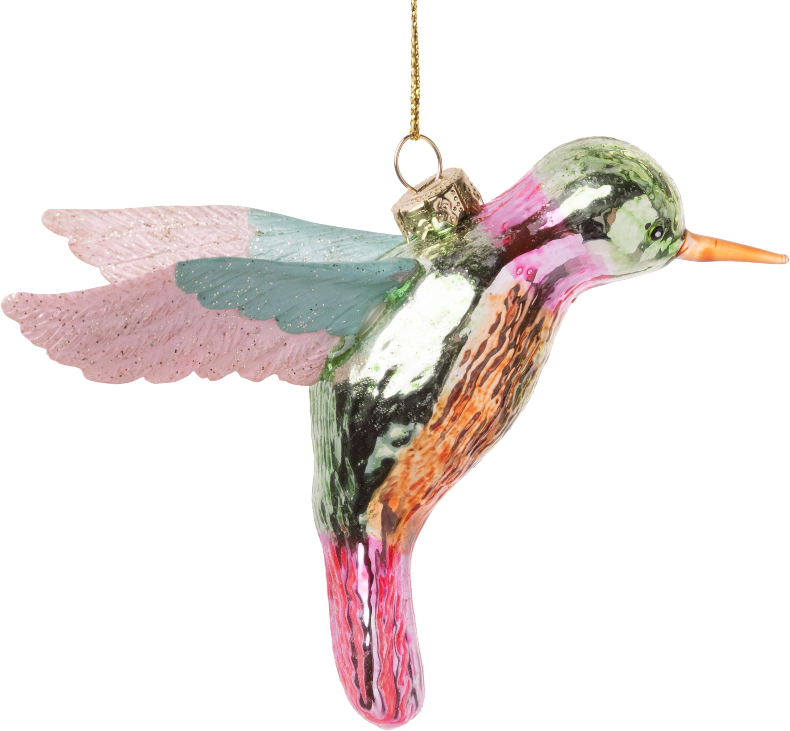Amazon.com: Hummingbird Christmas Ornament Bird Decor, Glass Hanging ...