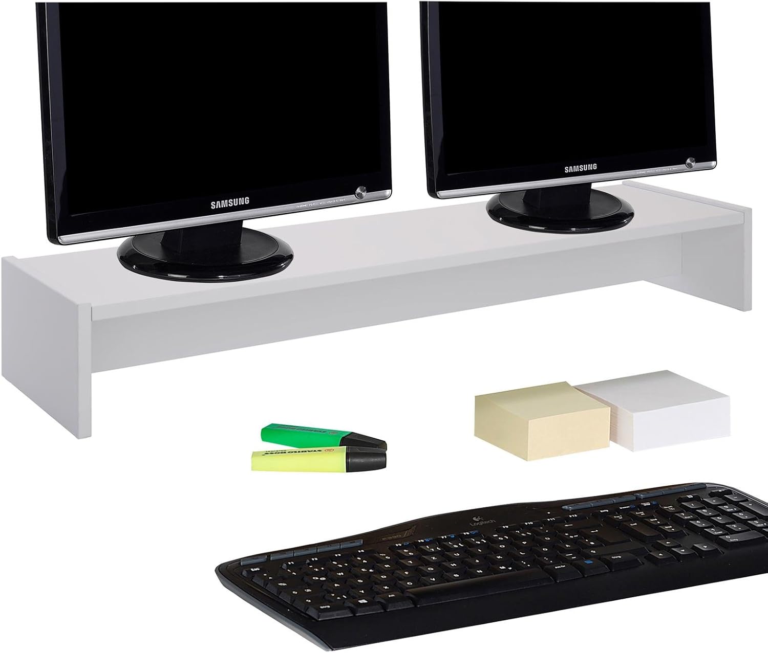 IDIMEX Support d'écran d'ordinateur Screen, réhausseur pour Deux ...