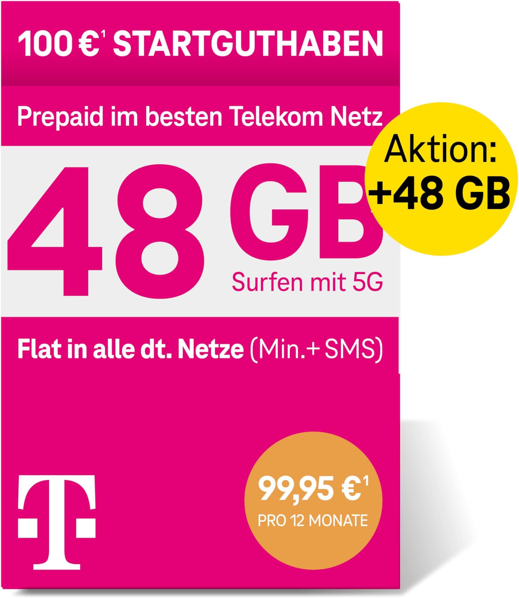 Telekom MagentaMobil Prepaid L mit 25 GB Highspeed-Volumen | 5G/LTE Max ...