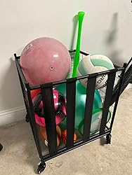 Amazon.com: Oududianzi Ball Storage, Ball Holder, Rolling Sports Ball ...