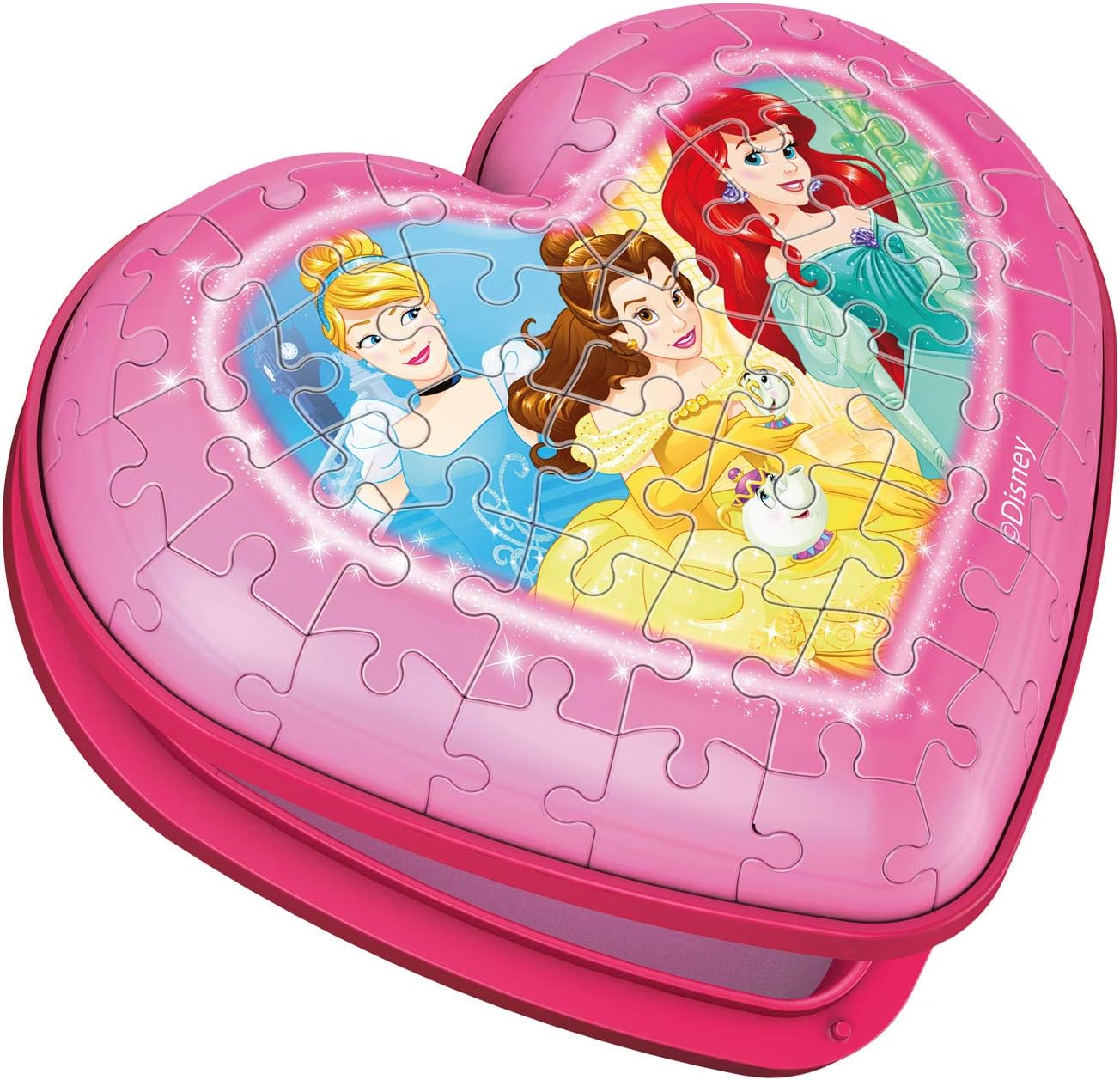 Ravensburger Disney Princess Heart Shaped 3D Jigsaw Puzzle for Kids Age ...