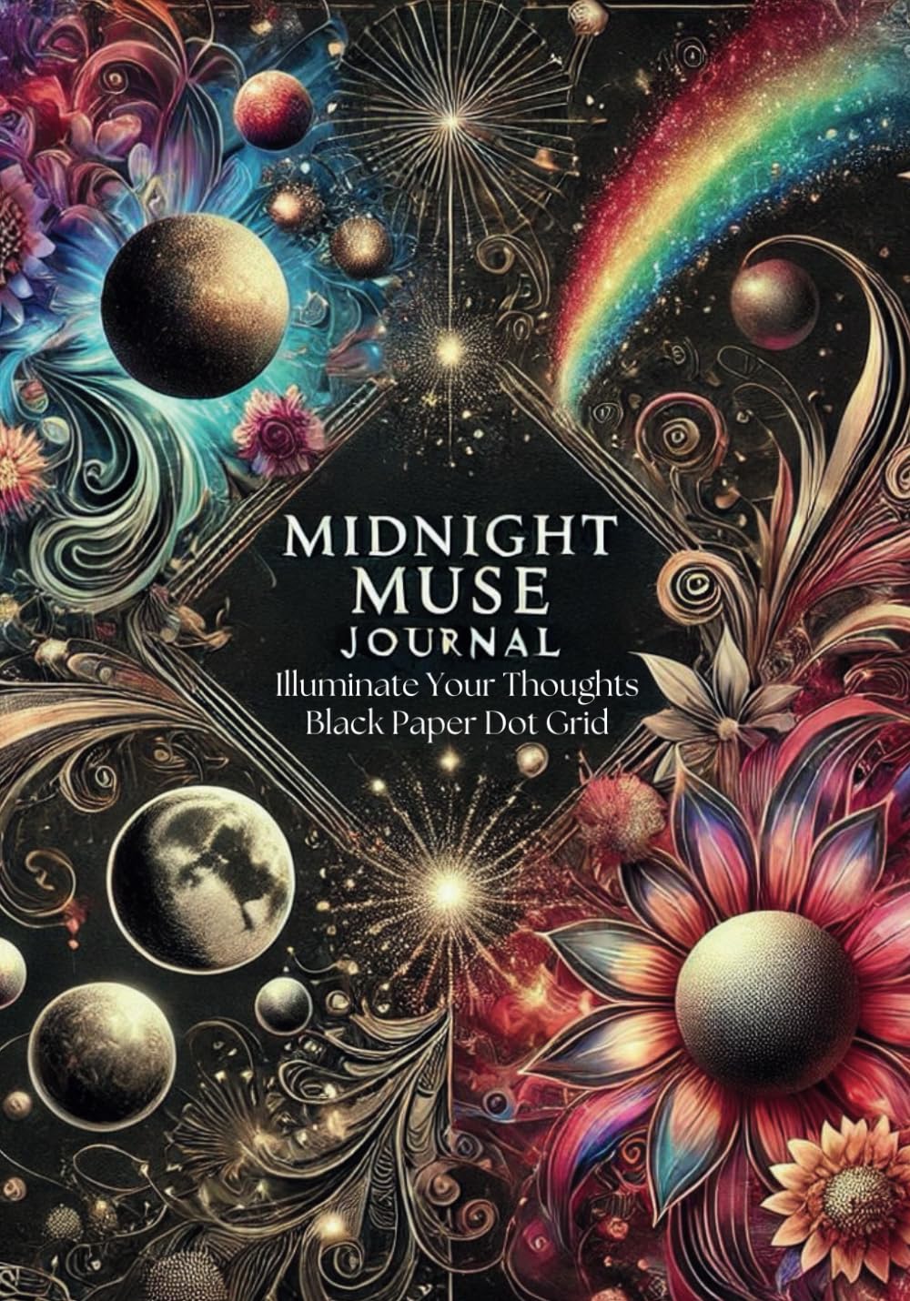 Midnight Muse Journal: Blackout Black Paper Dot Grid : Sain, Andrea ...