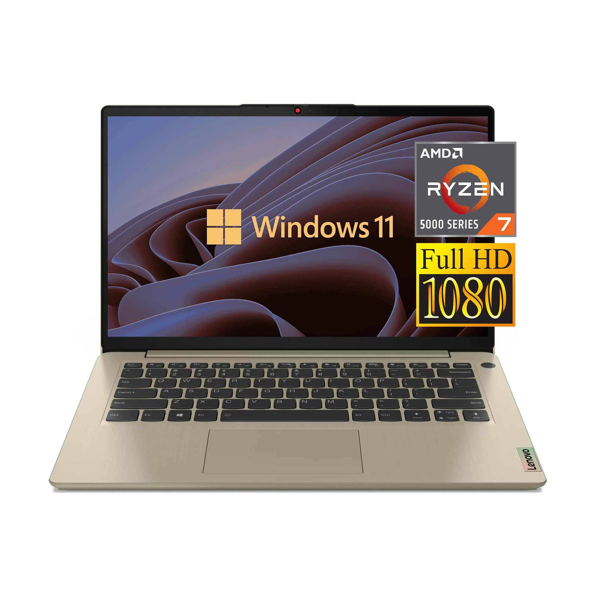 Lenovo Ideapad 3 Laptop, 14'' FHD Display, Thin Portable, AMD Ryzen 7 ...