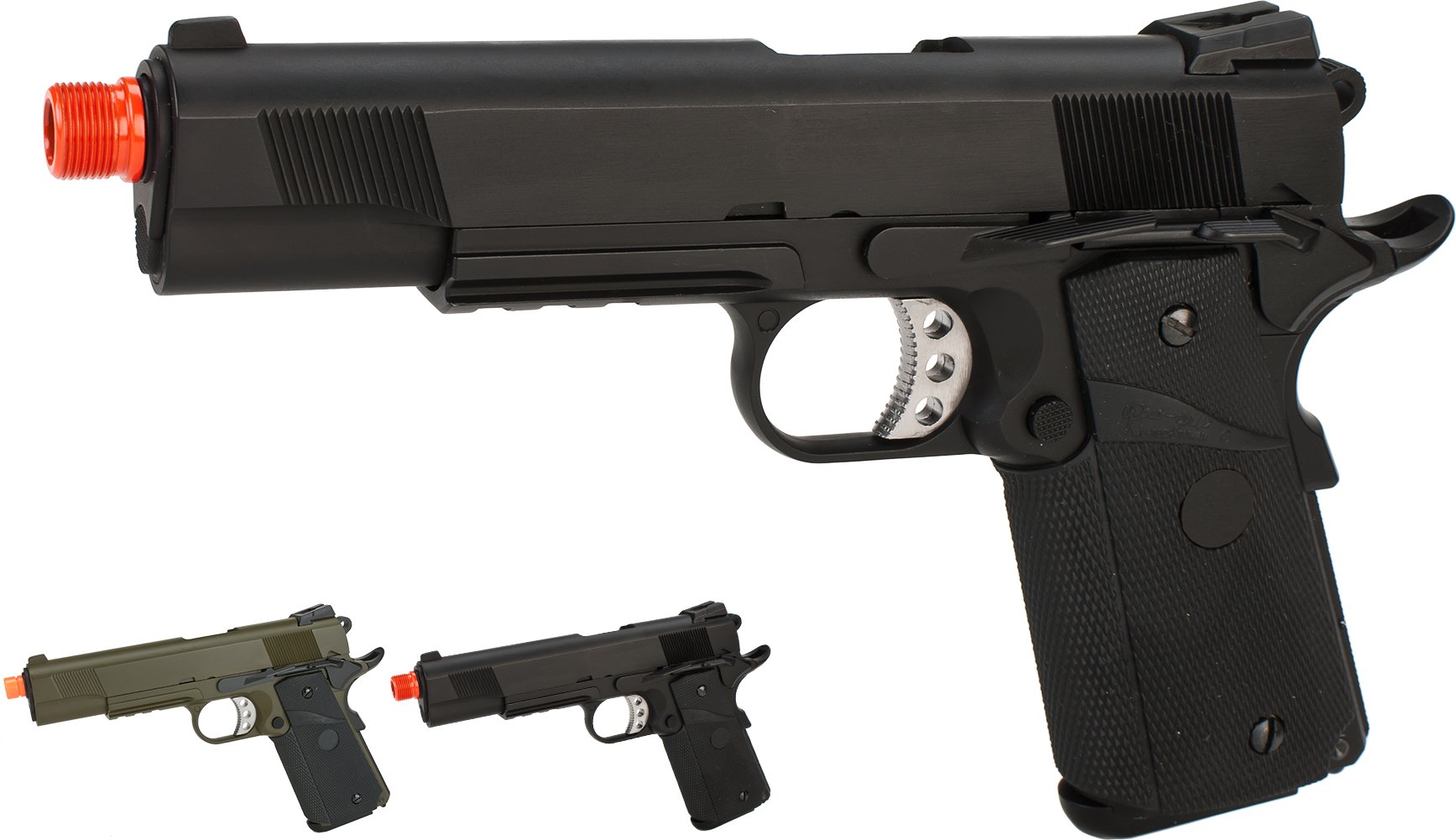 Buy Evike - WE-USA NG3 Metal 1911 MEU Railed Frame Heavy Weight Airsoft ...