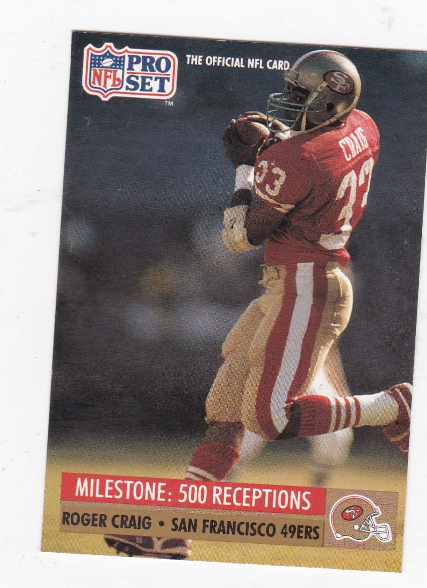 Amazon.com: Roger Craig Football Card (San Francisco 49ers) 1991 Pro ...