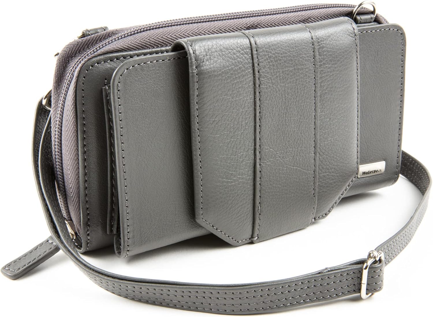 Amazon.com: WalletBe Women's Wallet RFID Cell Phone Purse Leather ...