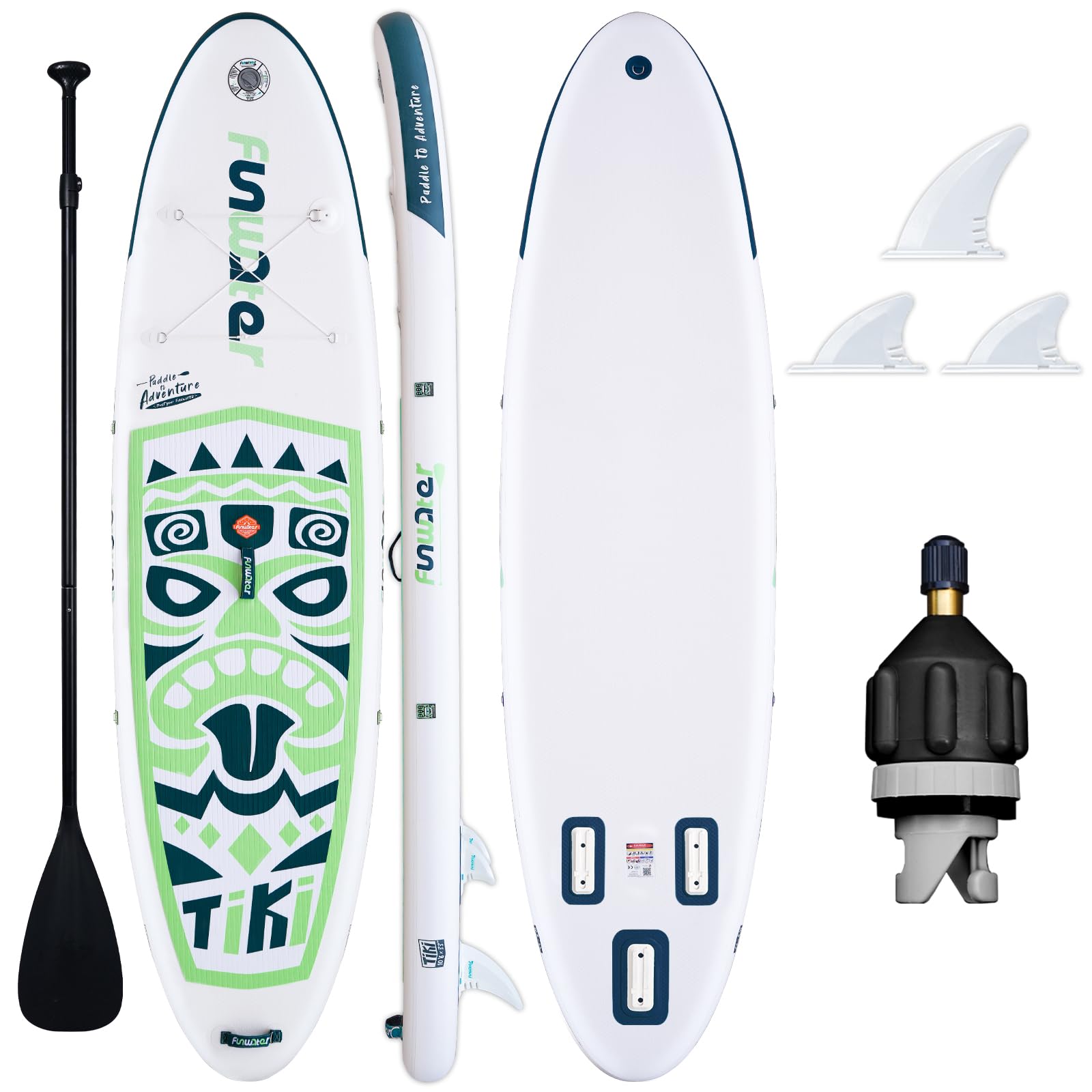 FunWater Inflatable Stand Up Paddle Board 10'6''x33''x6'' Ultra-Light ...