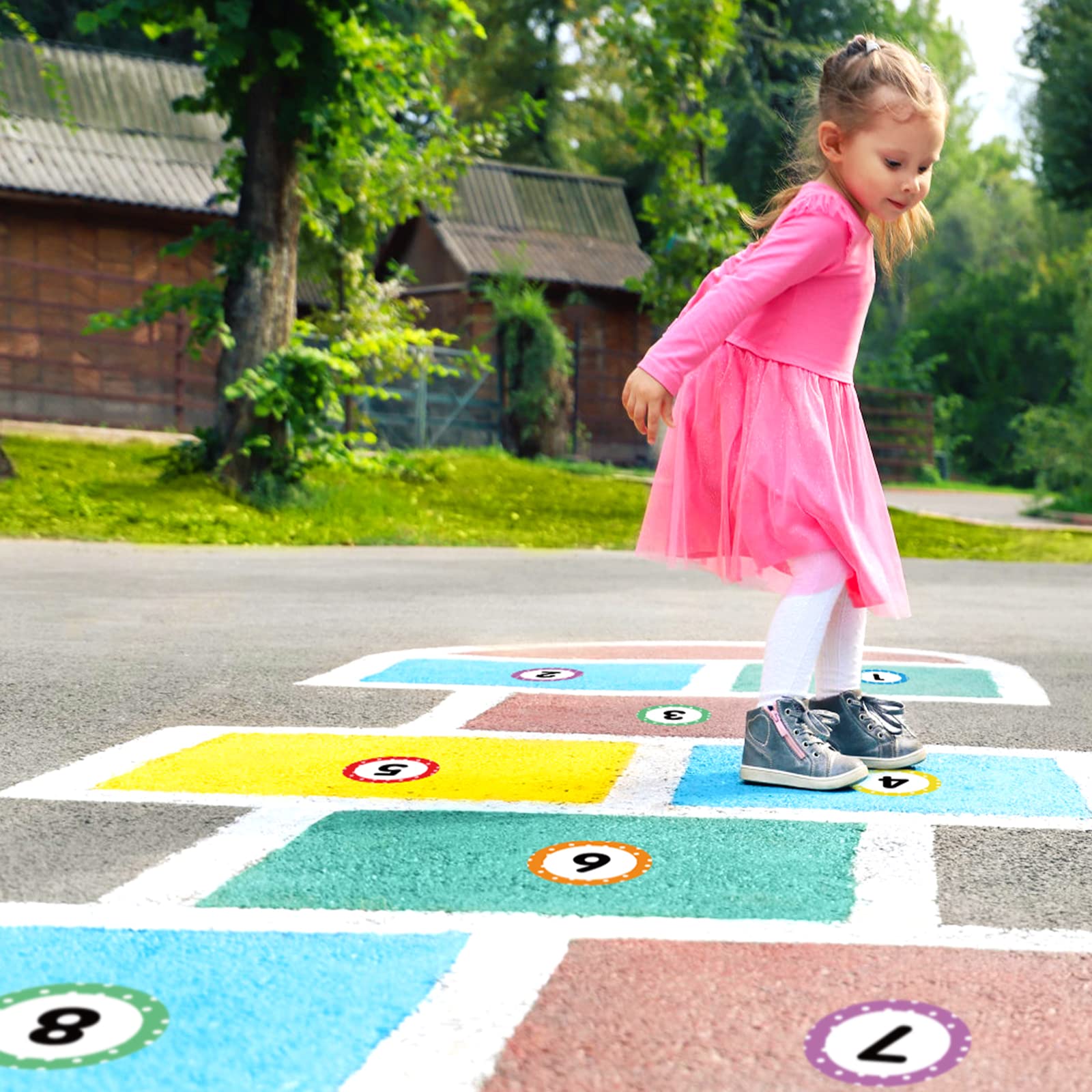 Snapklik.com : 58 Pcs 4 Inch Classroom Floor Dots Floor Stickers ...