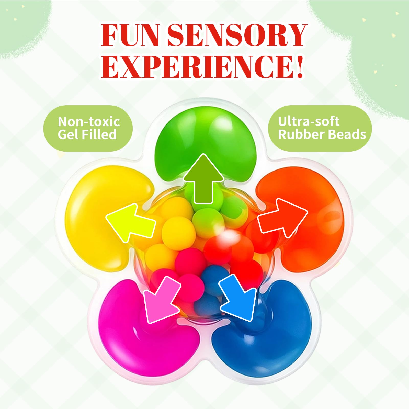 HcrYen Colour Sorting Toys for Toddlers, Sensory Play Toddler Toy with ...