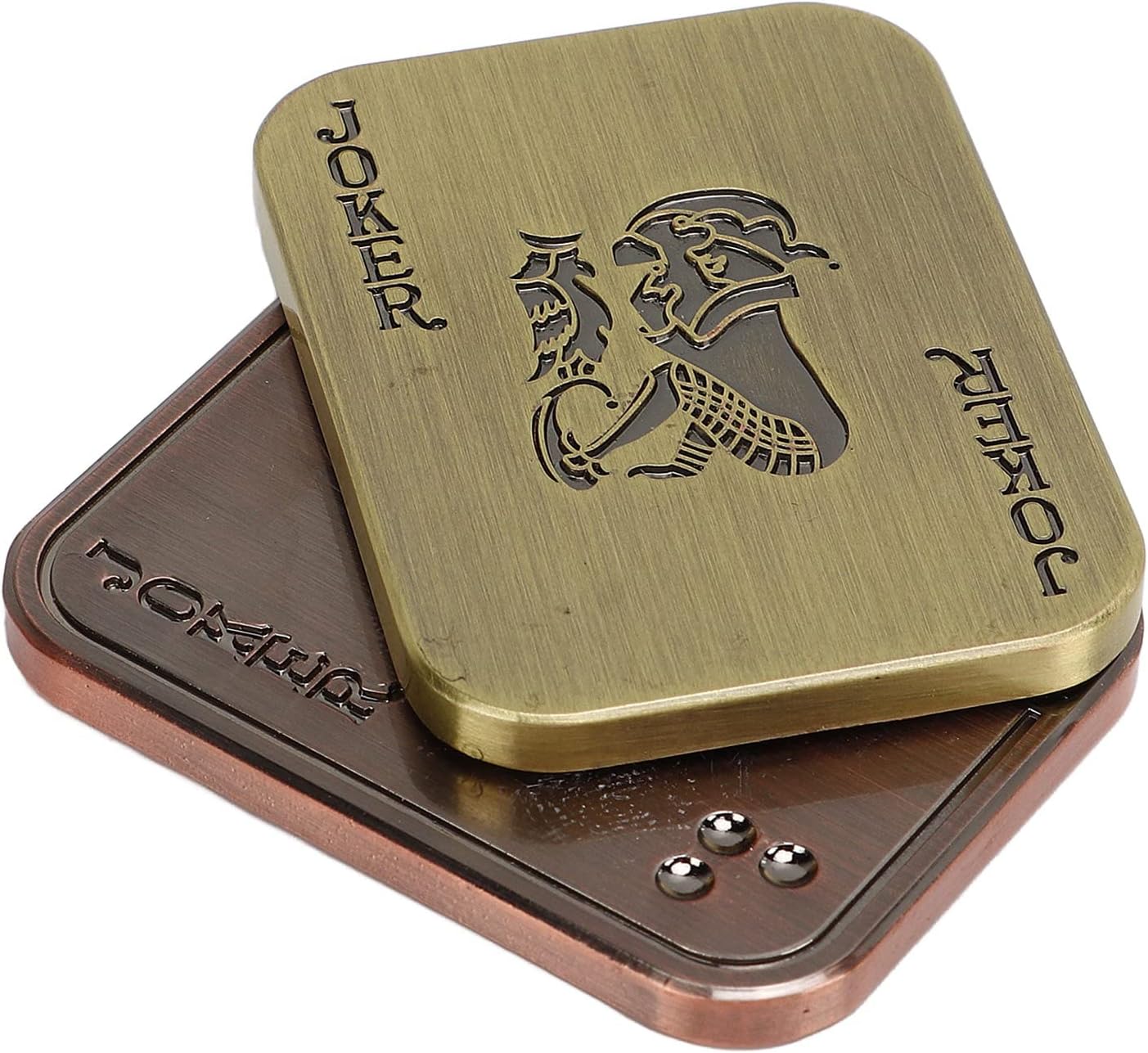 Adult Fidget Toys Metal Poker Push Card Fidget Slider Sensory Toy, 2 x ...