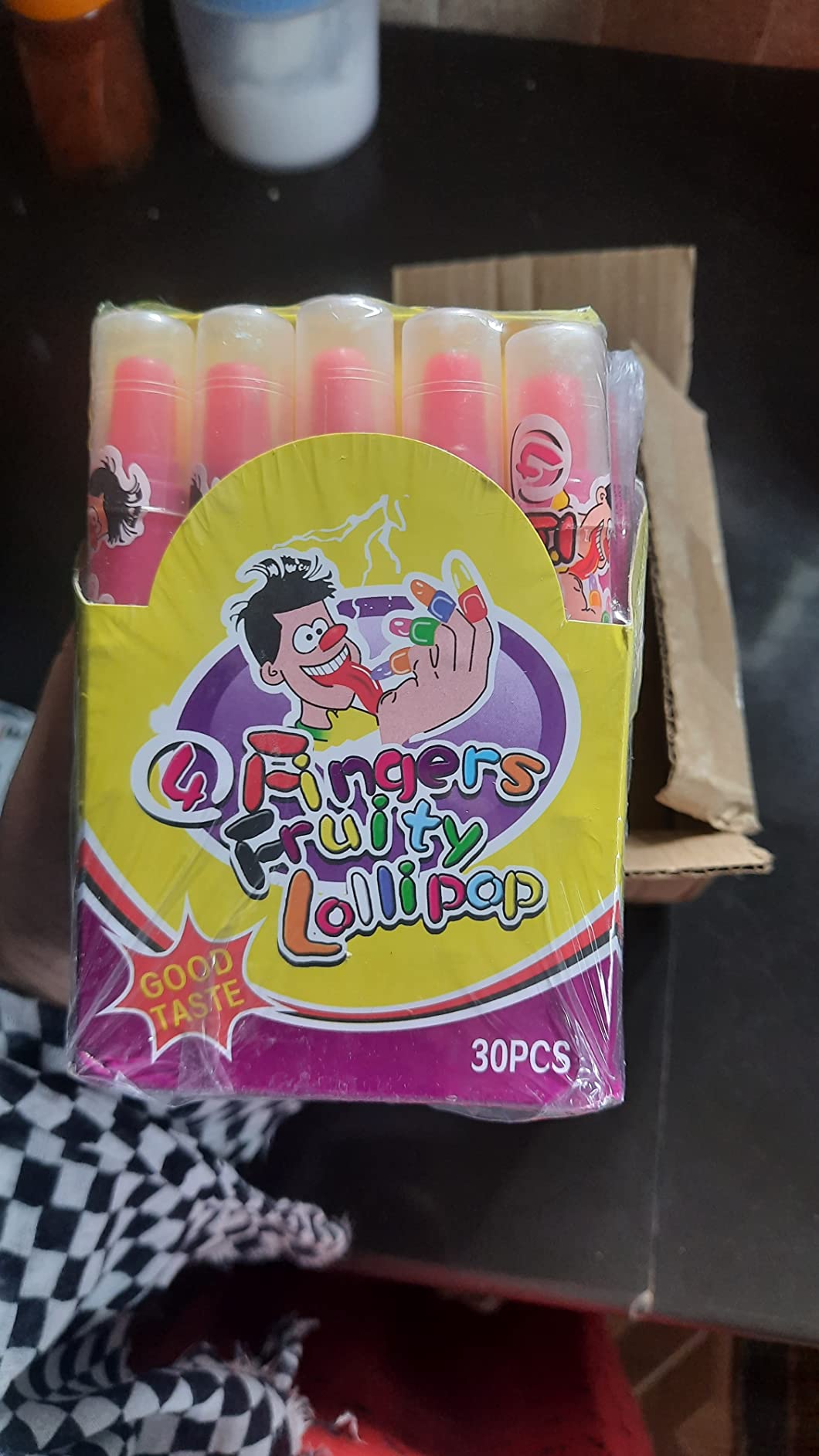 Happy Basket By Simran Finger Lollipop Candy 30Pcs/Box | 4 Flavors ...
