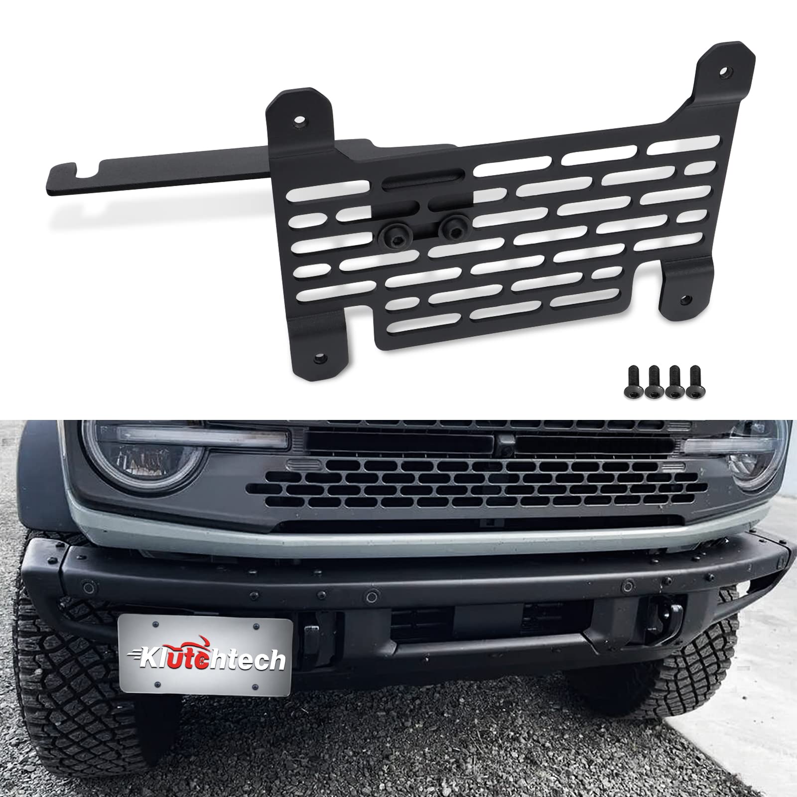 Amazon.com: Klutchtech Bronco License Plate Holder 2021-2024, Front ...