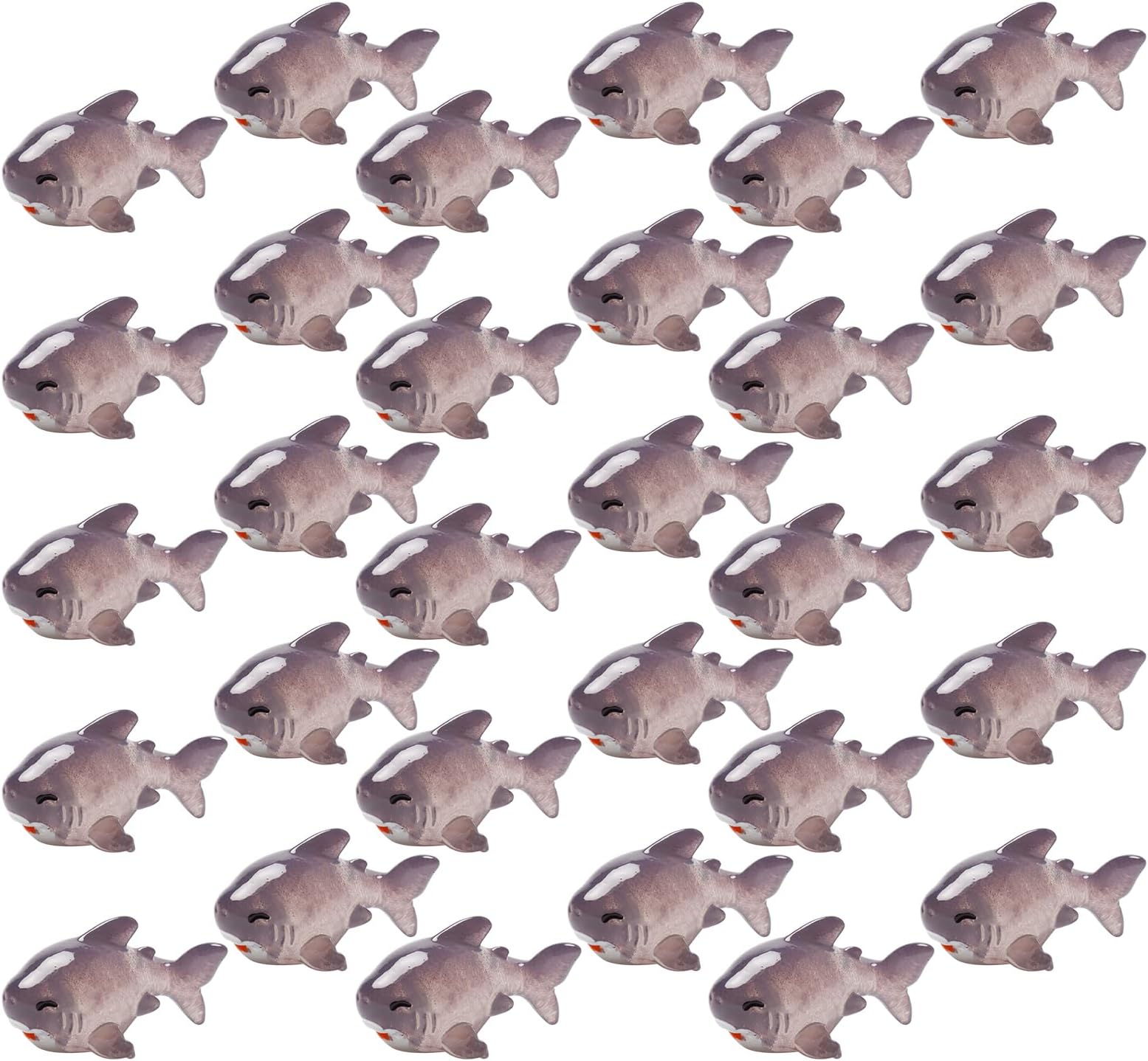 Amazon.com: FONDOTIN 30 Pcs Mini Resin Shark Figurines Realistic Shark ...