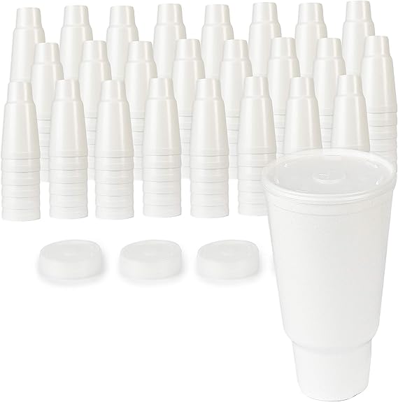 Amazon 44 Oz Large Styrofoam Cups With Lids For Hot And Cold Beverages 100 Pack Health Amazon 44 Oz Large Styrofoam Cups With Lids For Hot And Cold Beverages 100 Pack Health