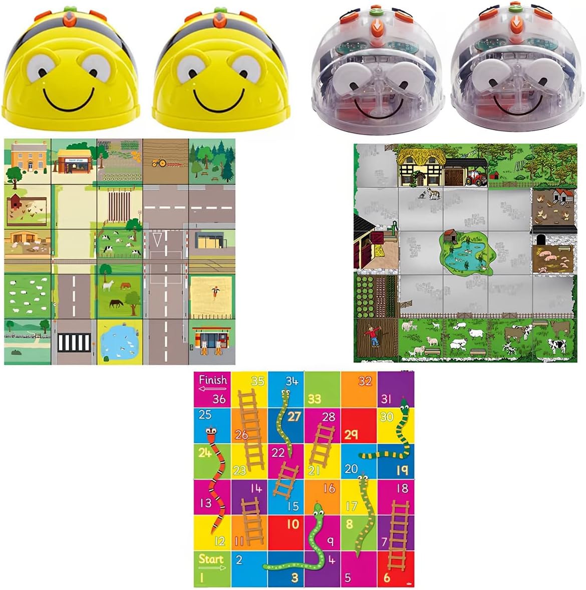 Amazon.com: TTS Bee-Bot & Blue-Bot Bundles See & Say Classroom Kids ...