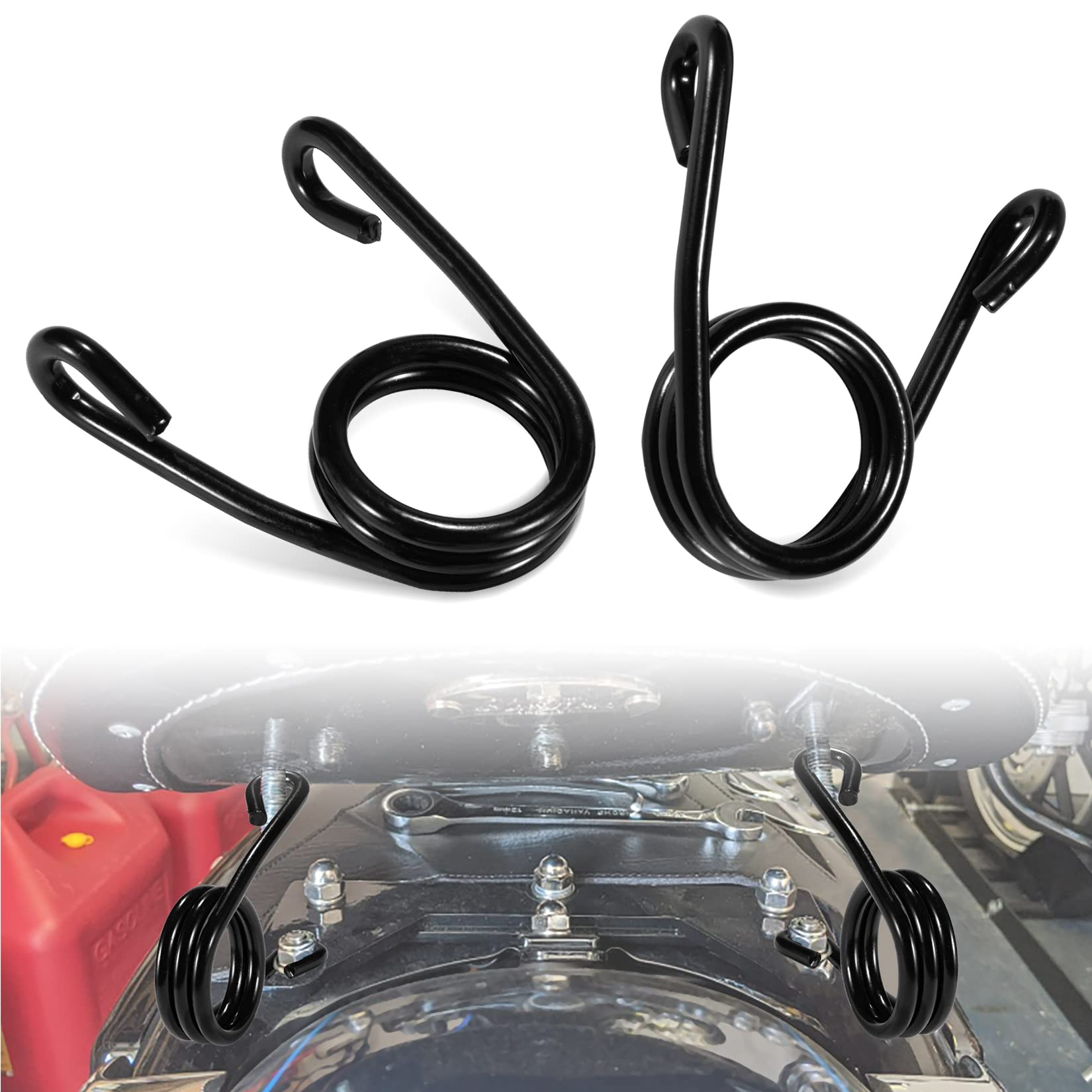 Amazon.com: PSLER Motorcycle Clip Type Solo Seat Springs Scissor ...
